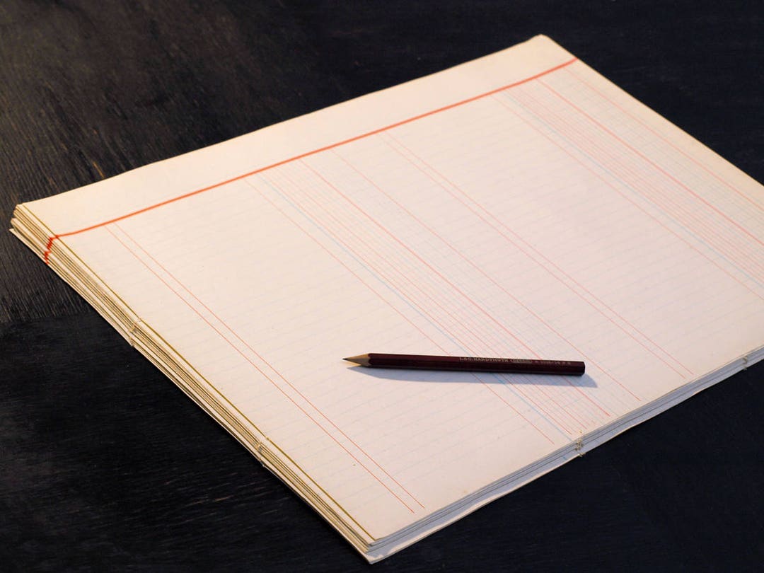 1940s Ledger Paper A3. Unused. Vintage Paper. Vintage Canvas and ...
