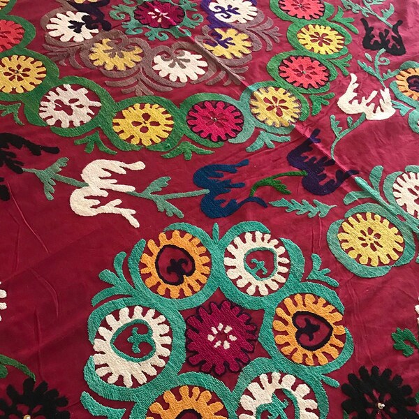 Suzani Bed Cover - Etsy