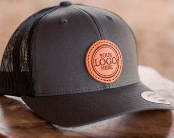 Custom Leather Patch Hats Retro Classics Trucker Snapback | Etsy