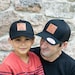 Father/son Leather Patch Trucker Hat: "best Dad by Par" & "best Son by ...