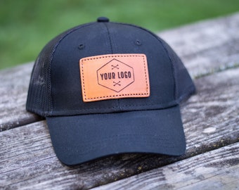 Kids Leather Patch Hat,youth Custom Leather Patch Hats, Logo Hats ...