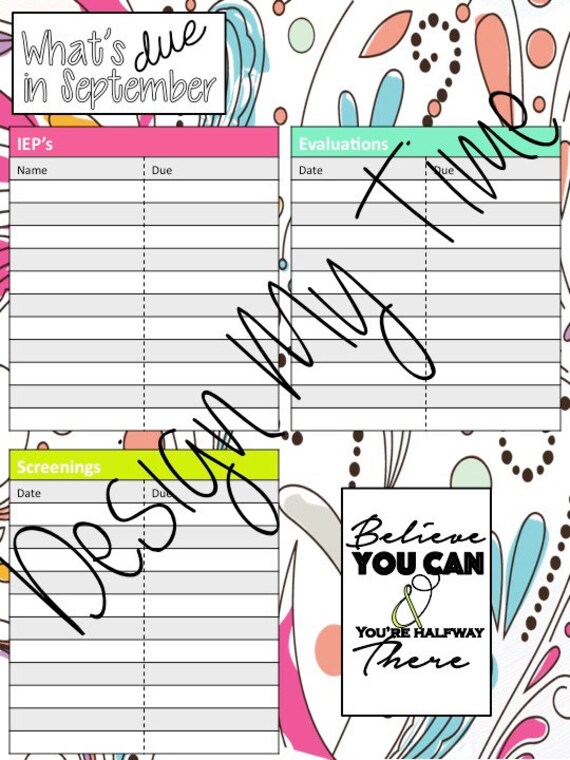 Custom Planner for Speech Language Pathologist Occupational | Etsy