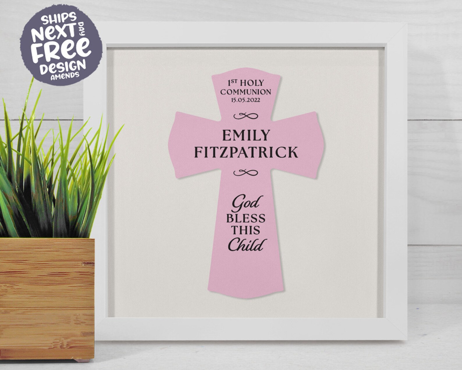 Personalised First Holy Communion Frame: Child's Room Decor - Etsy