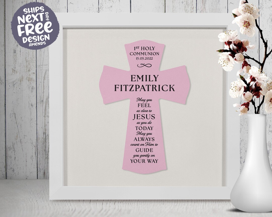 Personalised First Holy Communion Frame: Child's Room Decor - Etsy