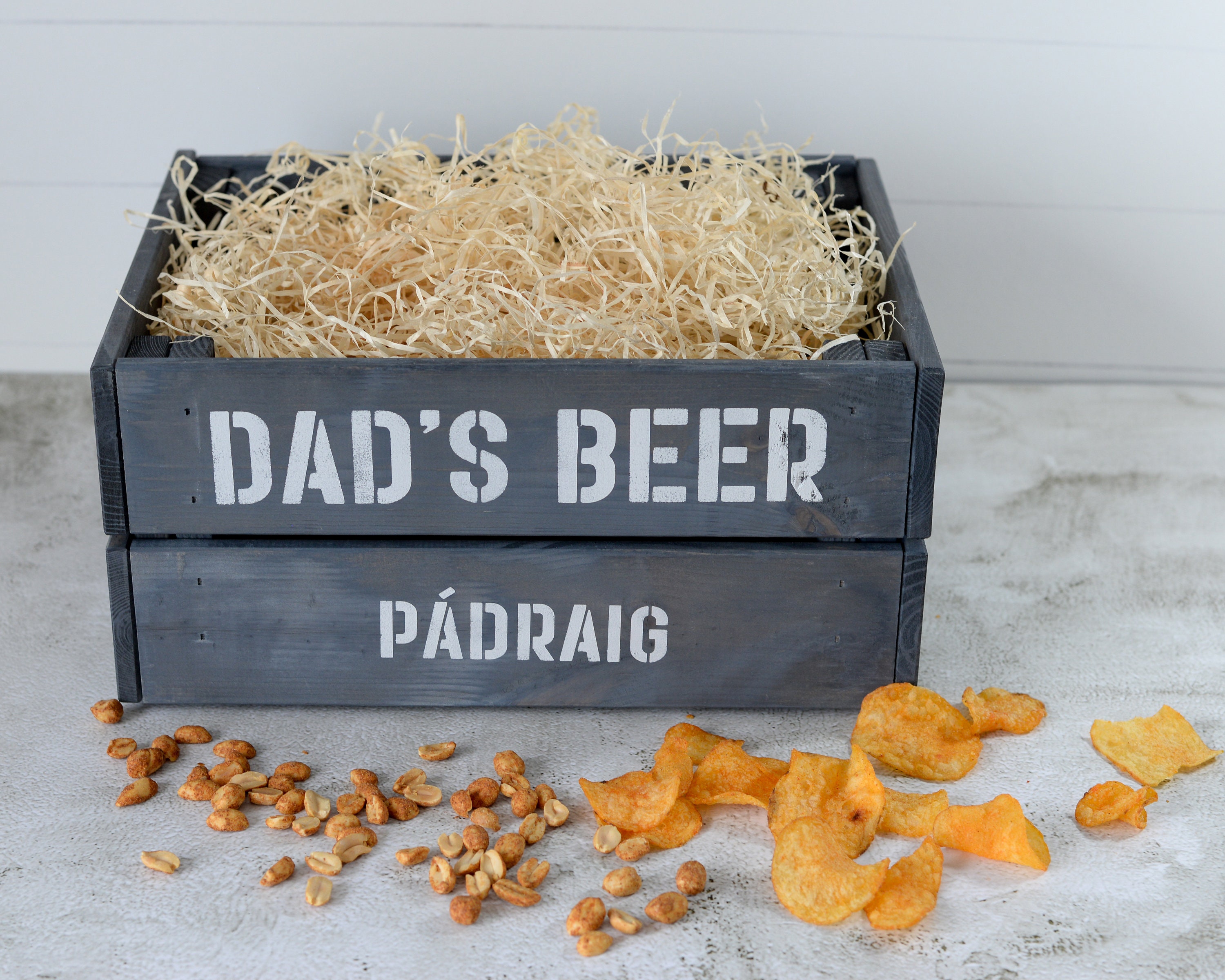Dads Beer Crate Wooden Beer Box Personalised Beer Gifts | Etsy