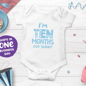 Baby Monthly Milestone Onesies Milestone Babygrow Newborn Unisex Baby ...