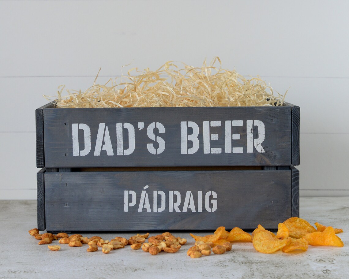 Dads Beer Crate Wooden Beer Box Personalised Beer Gifts - Etsy