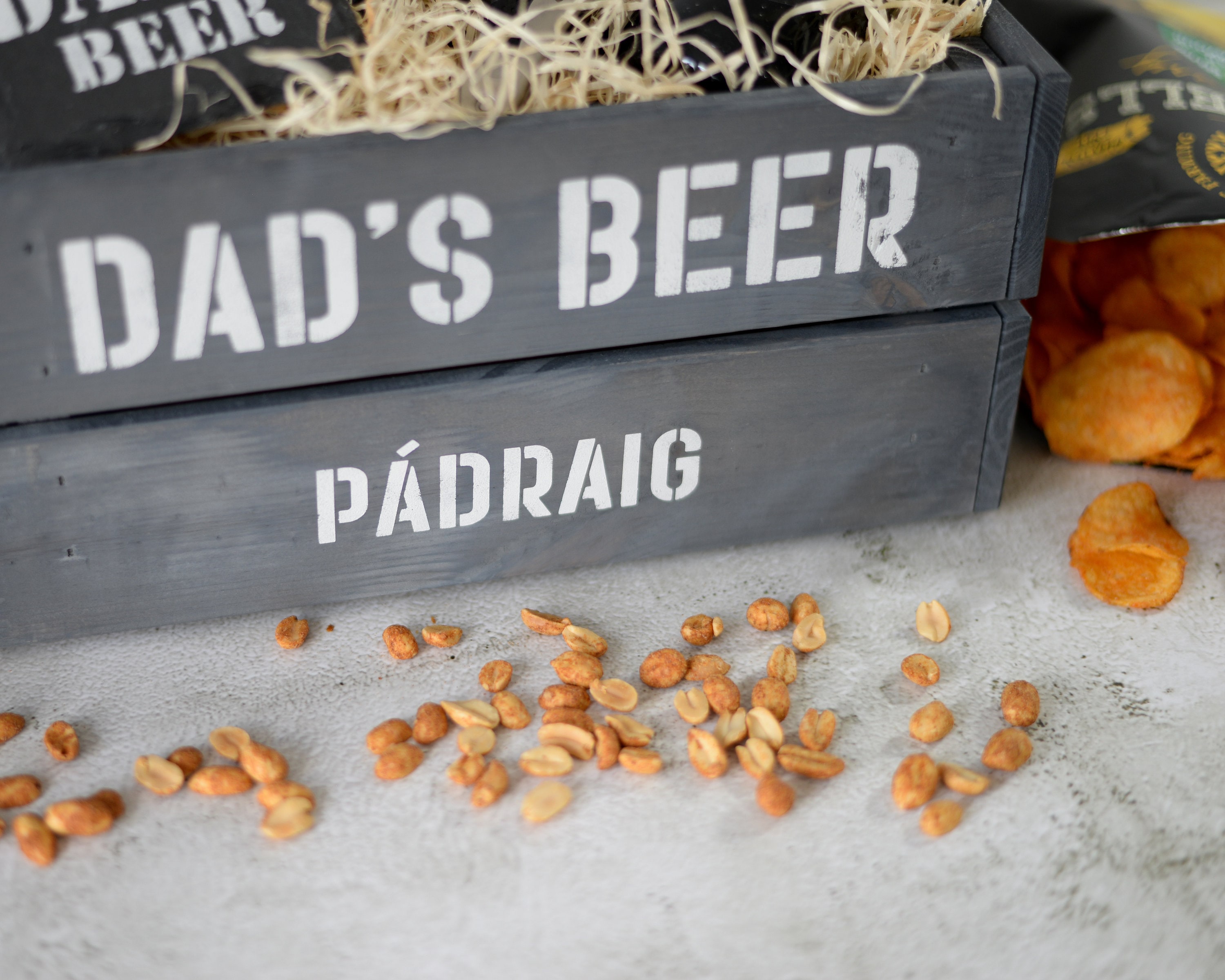 Dads Beer Crate Wooden Beer Box Personalised Beer Gifts | Etsy