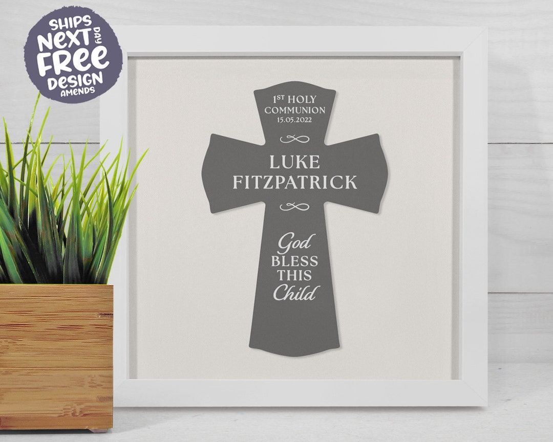 Personalised First Holy Communion Frame: Child's Room Decor - Etsy