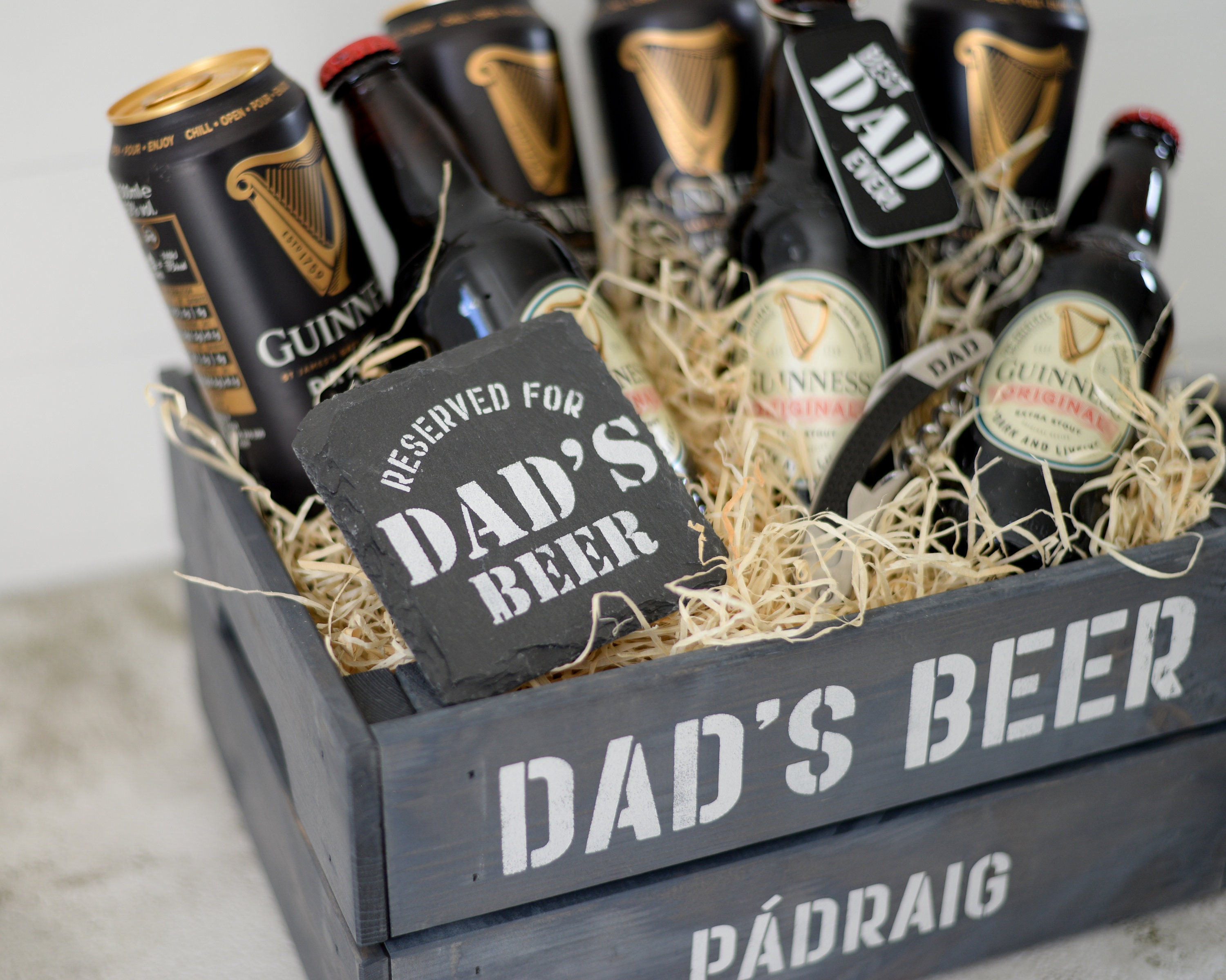 Dads Beer Crate Wooden Beer Box Personalised Beer Gifts | Etsy
