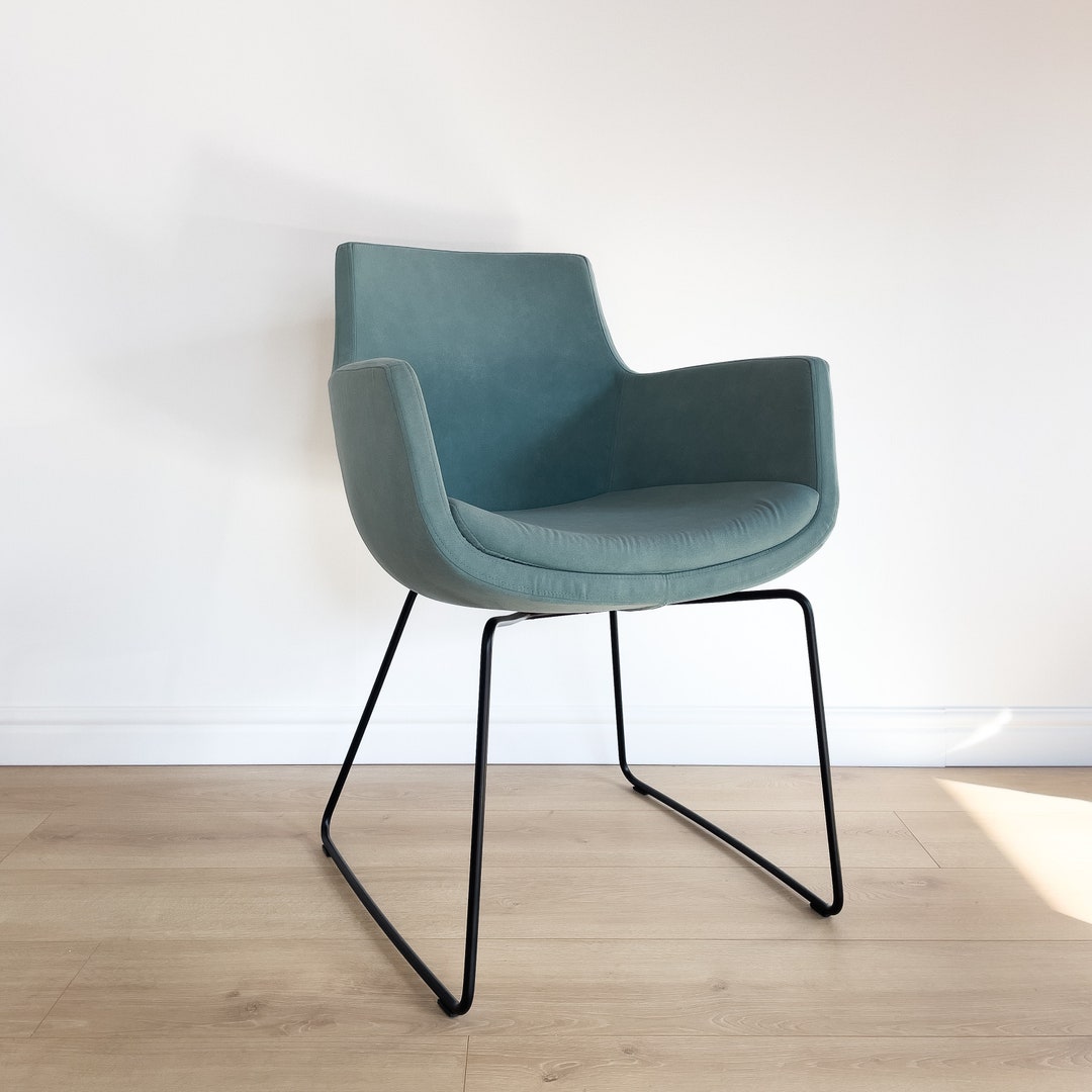 Modern Turquoise Chair - Etsy