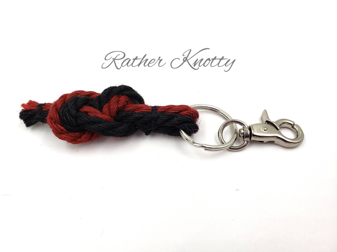 Nautical Jute Rope Infinity Knot Keychain With Lobster Clasp - Etsy