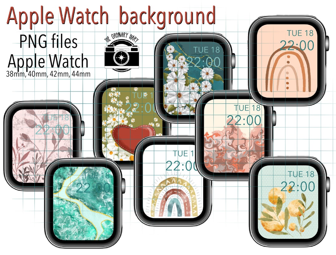Apple Watch Wallpaper, Watch Background, Apple Watch Wallpaper Bundle ...