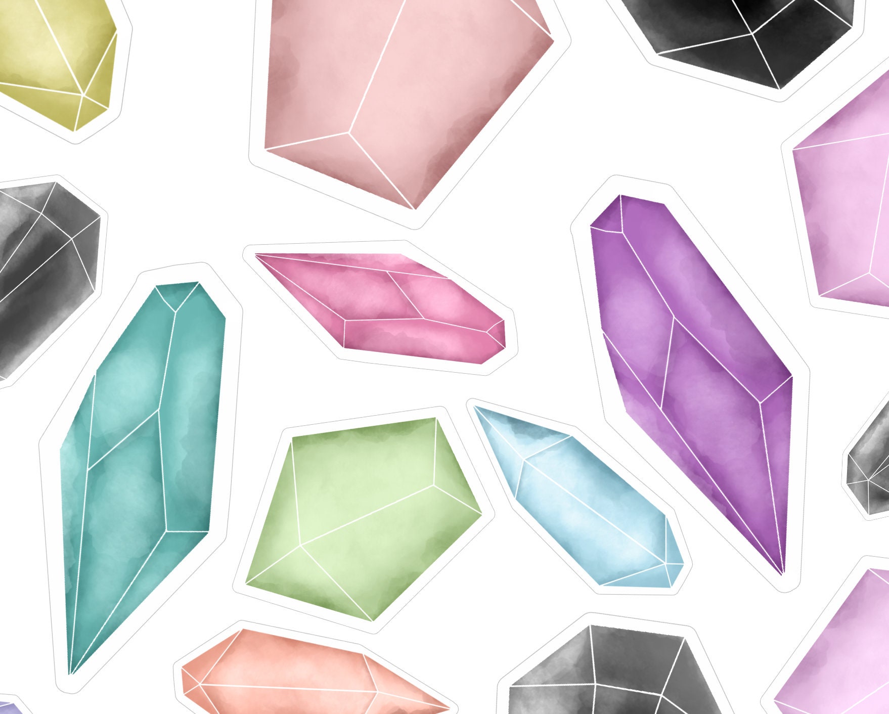 Crystals PRINTABLE Stickers, Printable Bundle, Sticker Sheet, Order ...