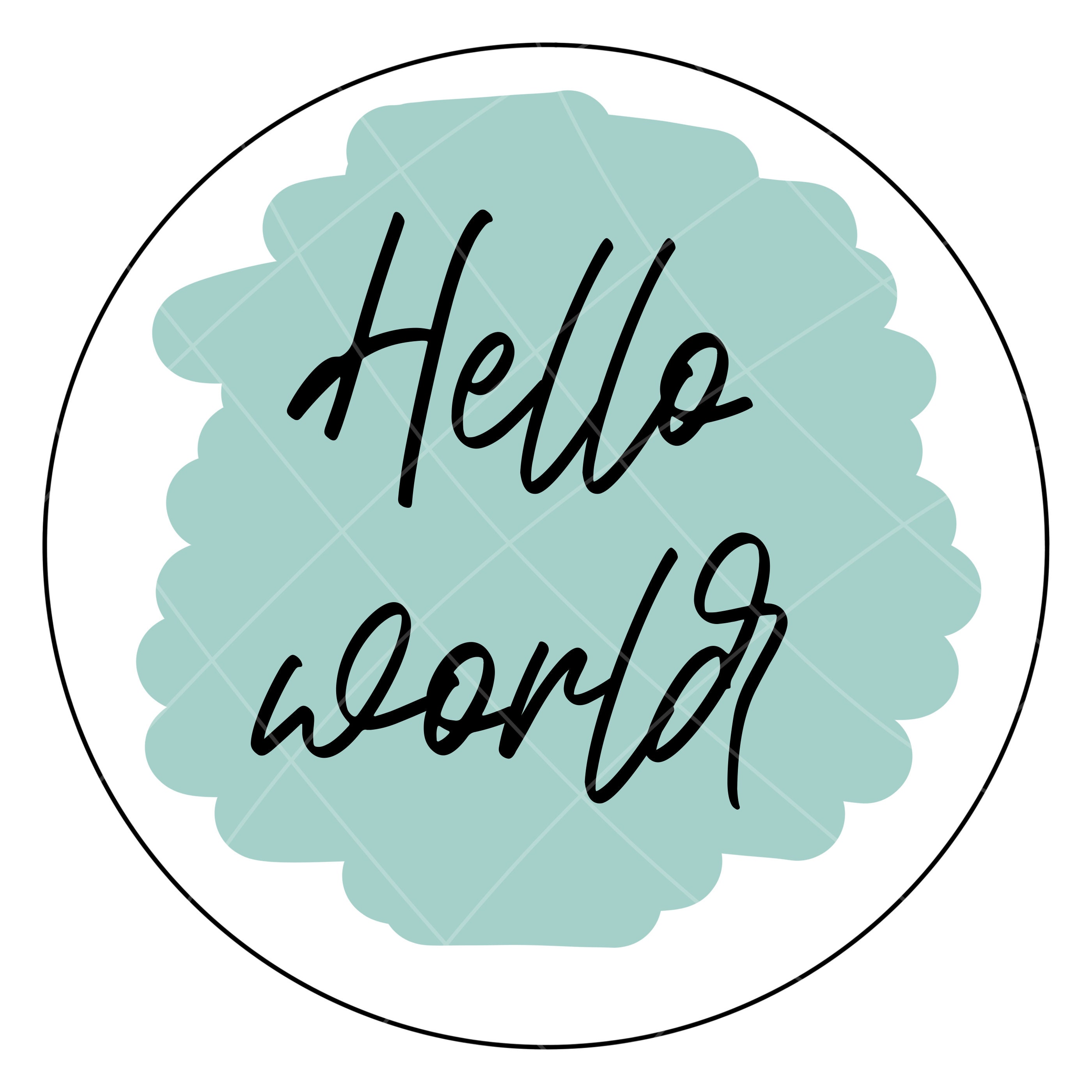 Hello World Milestone Cards, SVG & PNG Cutable, Printable Files, Ready ...