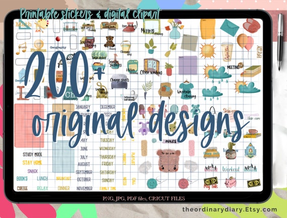 Planner STICKERS Bundle Printable Stickers Goodnote | Etsy