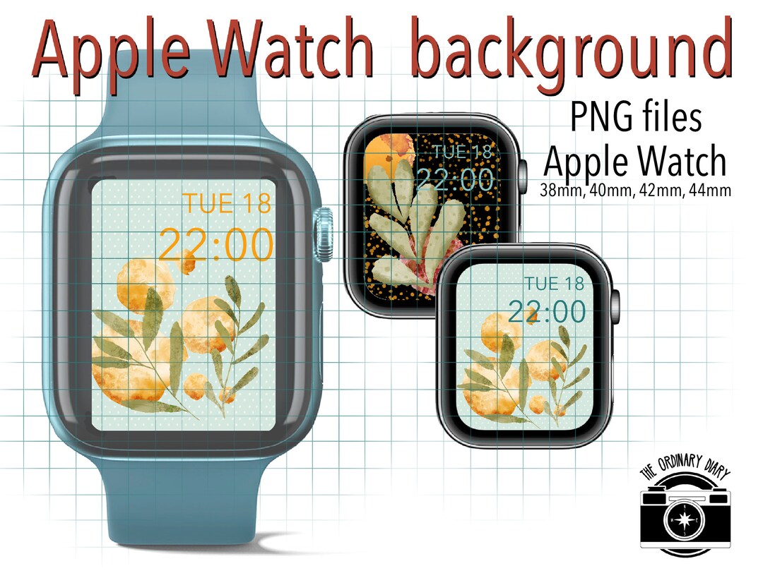 Apple Watch Wallpaper, Watch Background, Floral Apple Watch Background ...