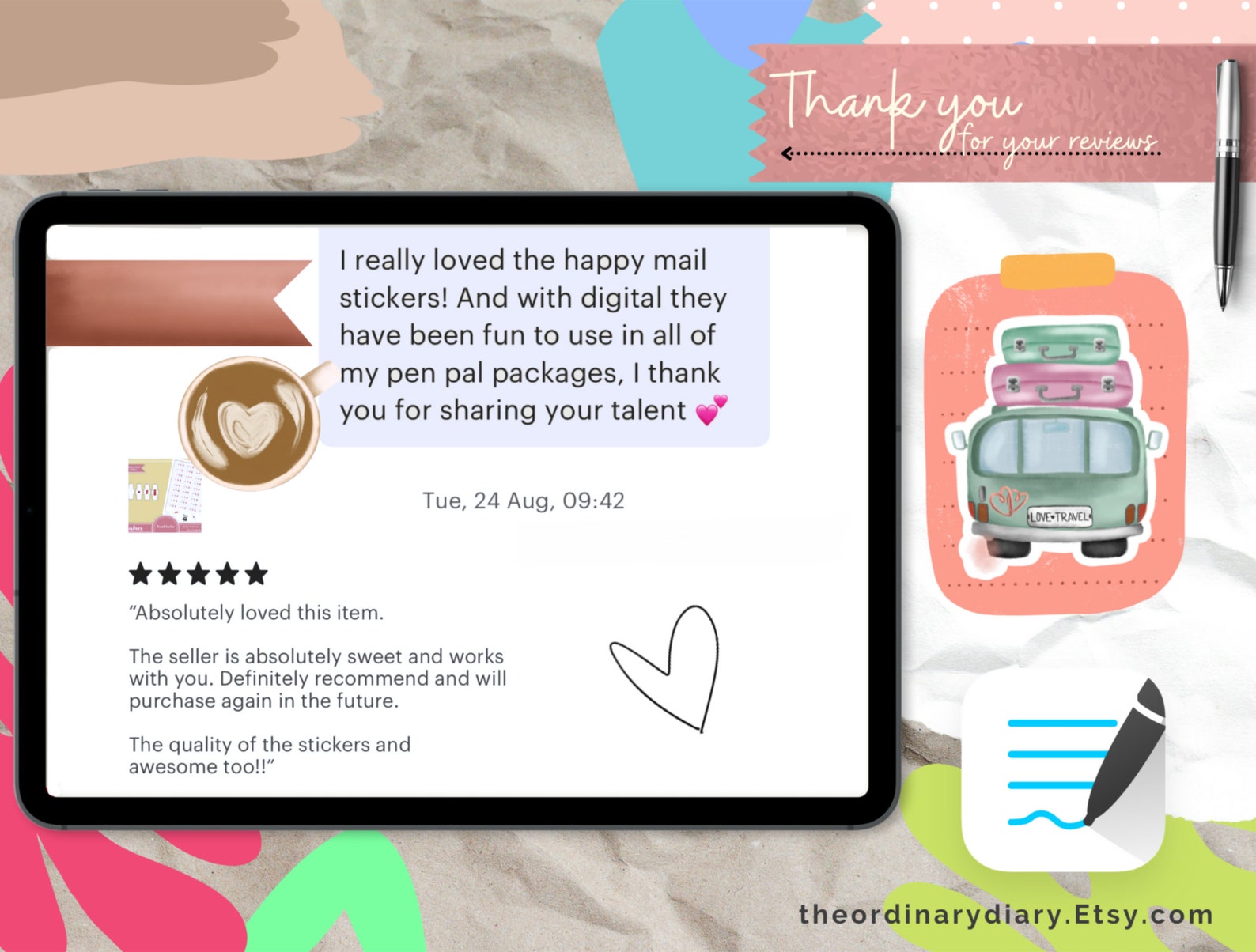 School Subjects PRINTABLE STICKERS, Sticker Aesthetic, Digital Planner ...