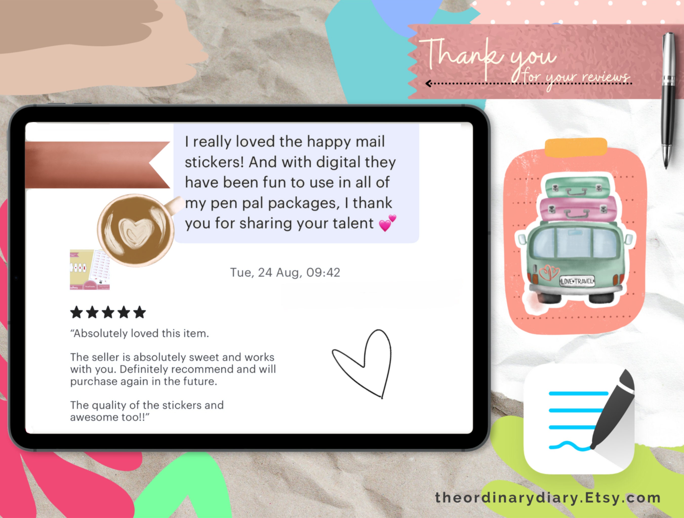 School Subjects PRINTABLE STICKERS, Sticker Aesthetic, Digital Planner ...