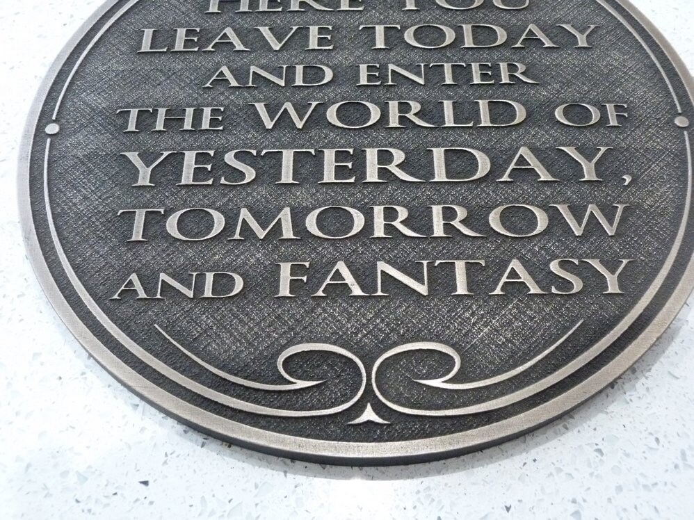 Walt Disney World Magic Kingdom Entranceway Plaque Bronze | Etsy