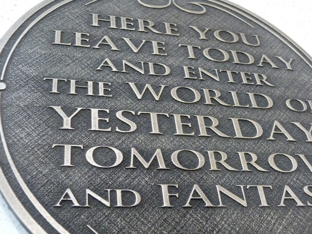Walt Disney World Magic Kingdom Entranceway Plaque Bronze | Etsy