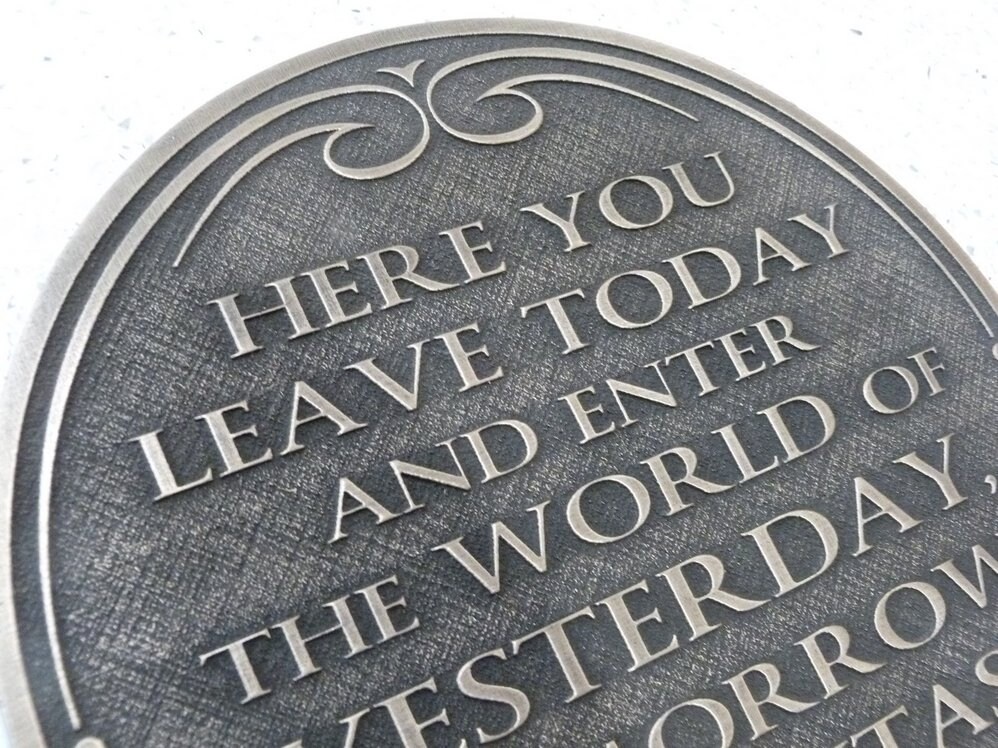 Walt Disney World Magic Kingdom Entranceway Plaque Bronze | Etsy