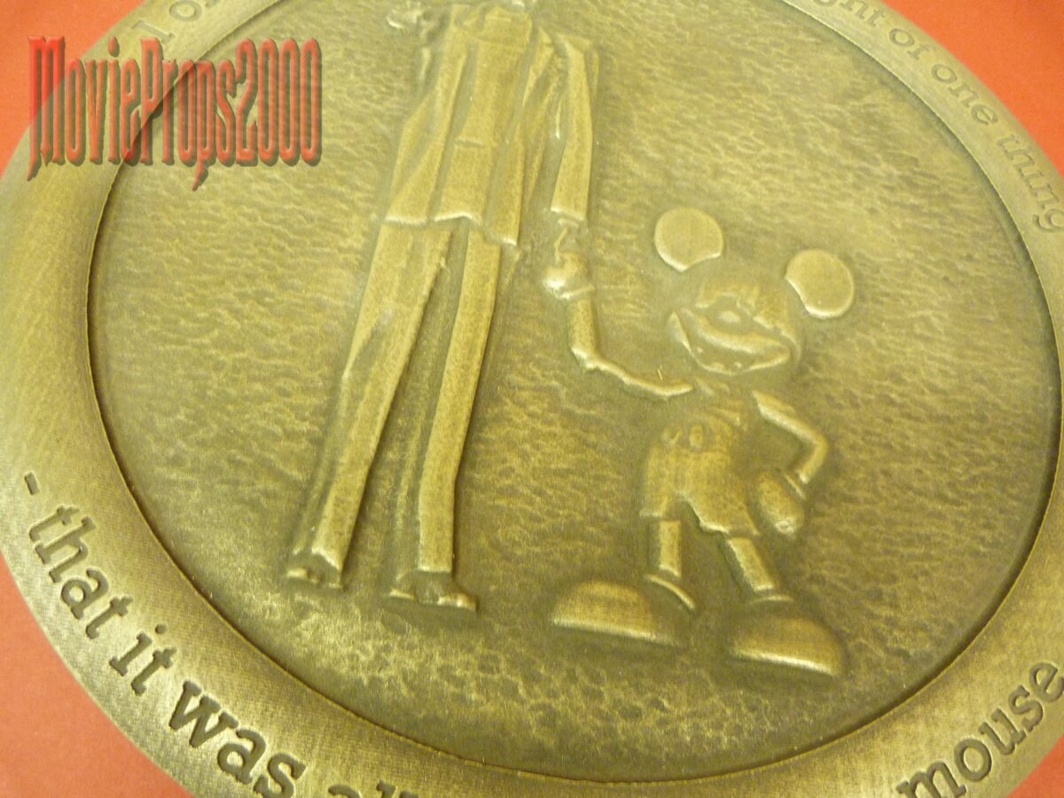 Walt Disney & Micky Mouse Inspired Sign Plaque Brass Finish | Etsy