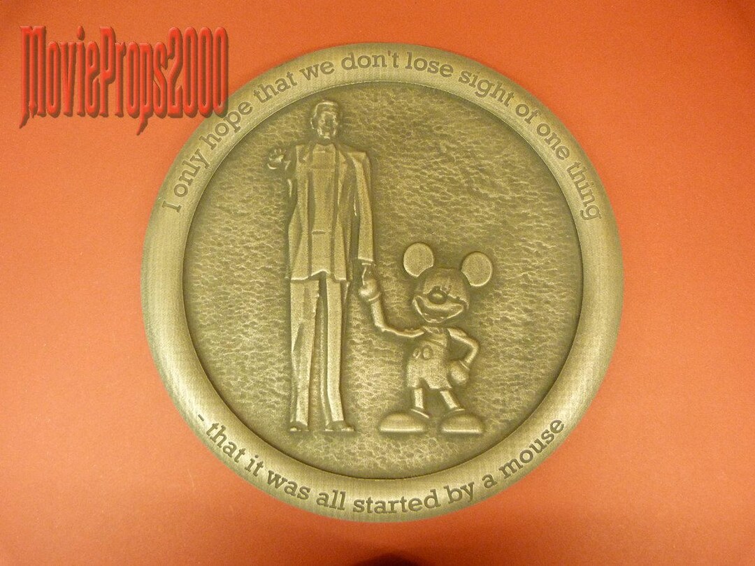 Walt Disney Micky Mouse Inspired Sign Plaque Bronze Finish - Etsy