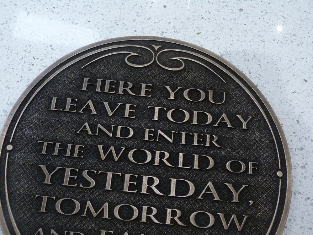 Walt Disney World Magic Kingdom Entranceway Plaque Bronze | Etsy
