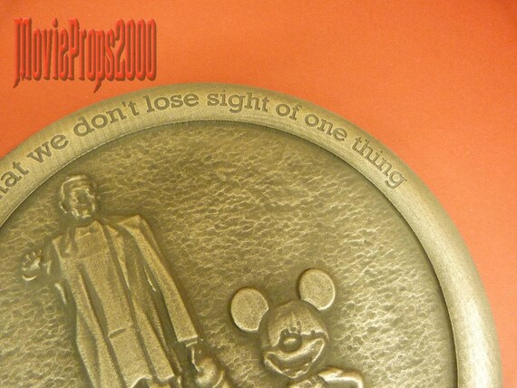 Walt Disney & Micky Mouse Inspired Sign Plaque Bronze Finish | Etsy