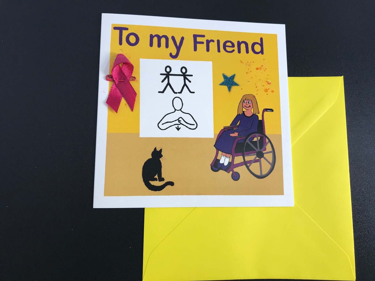 Makaton Friend Wheelchair Card - Etsy Canada