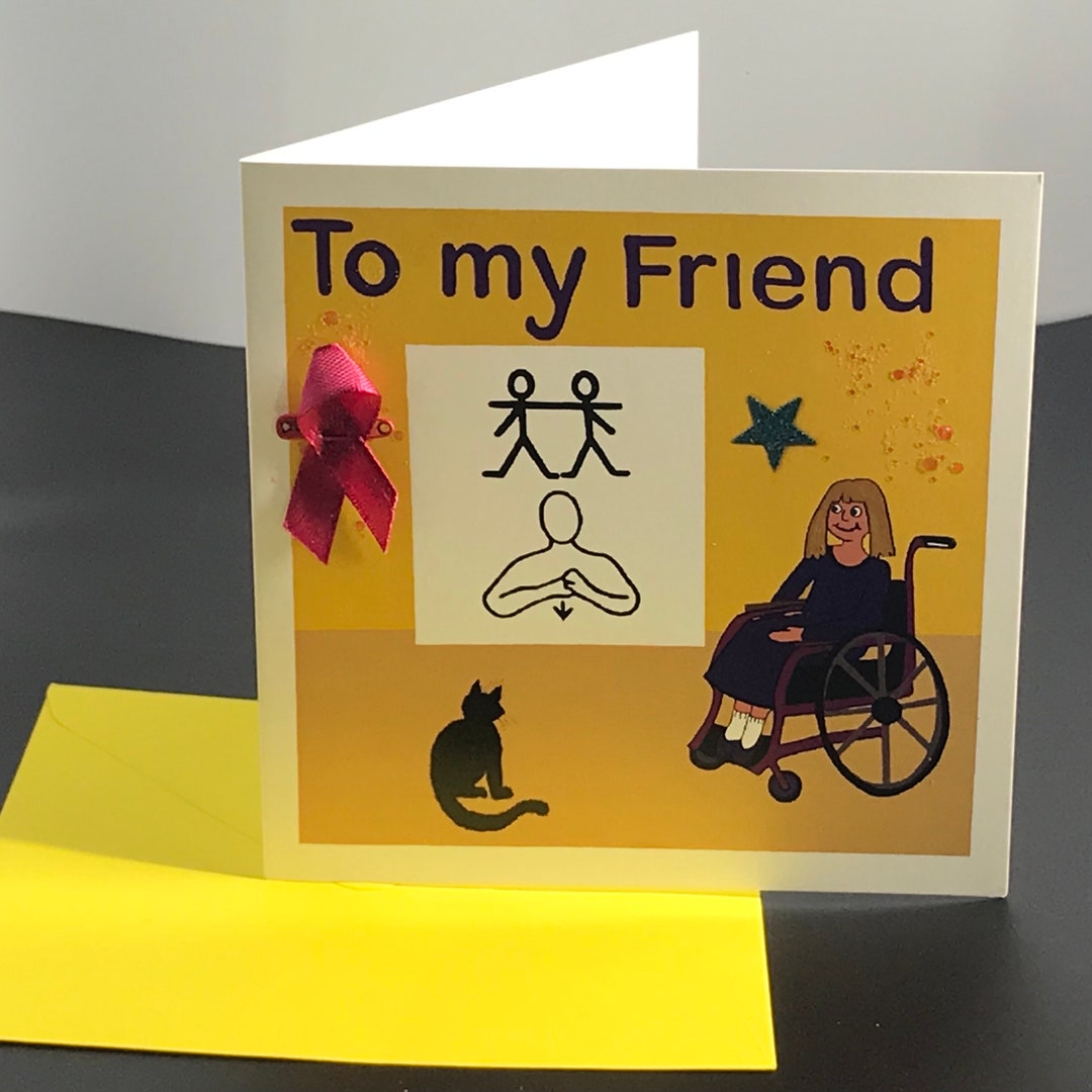 Makaton Friend Wheelchair Card - Etsy