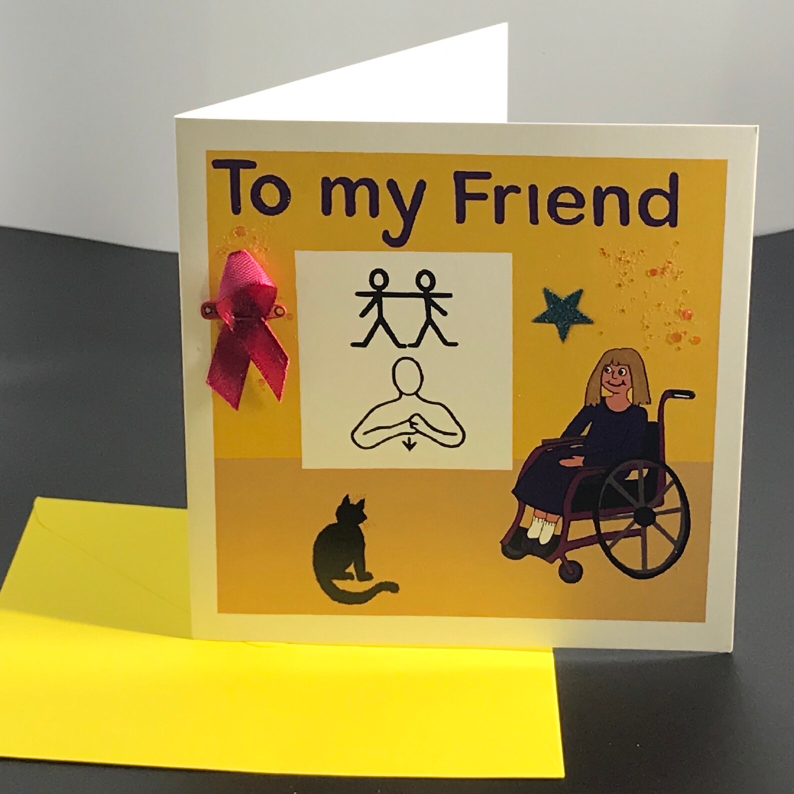 Makaton Friend Wheelchair Card - Etsy Canada