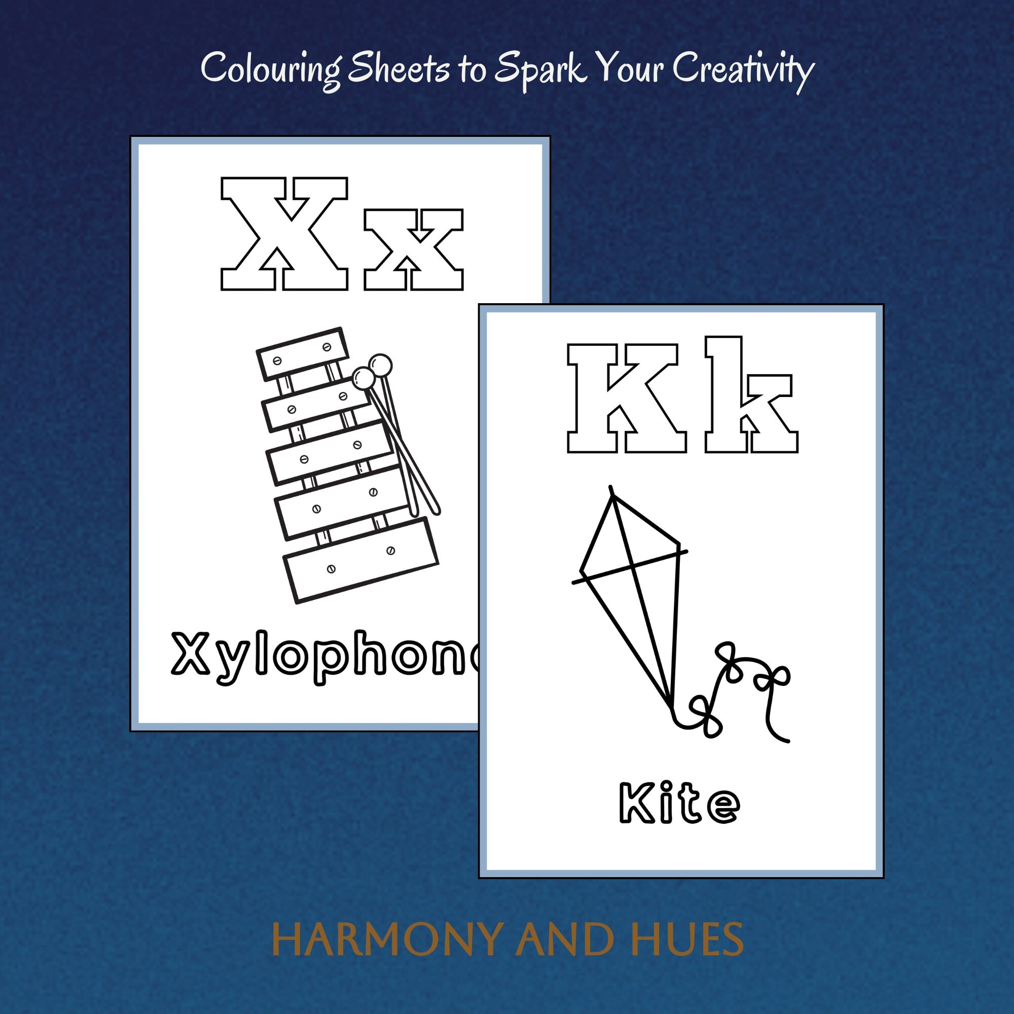 Alphabet A-Z Printable Colouring Pages Kindergarten Coloring Activity ...