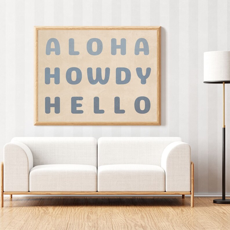 Typography Wall Print Word Wall Art Text Poster Home Décor Gift for ...