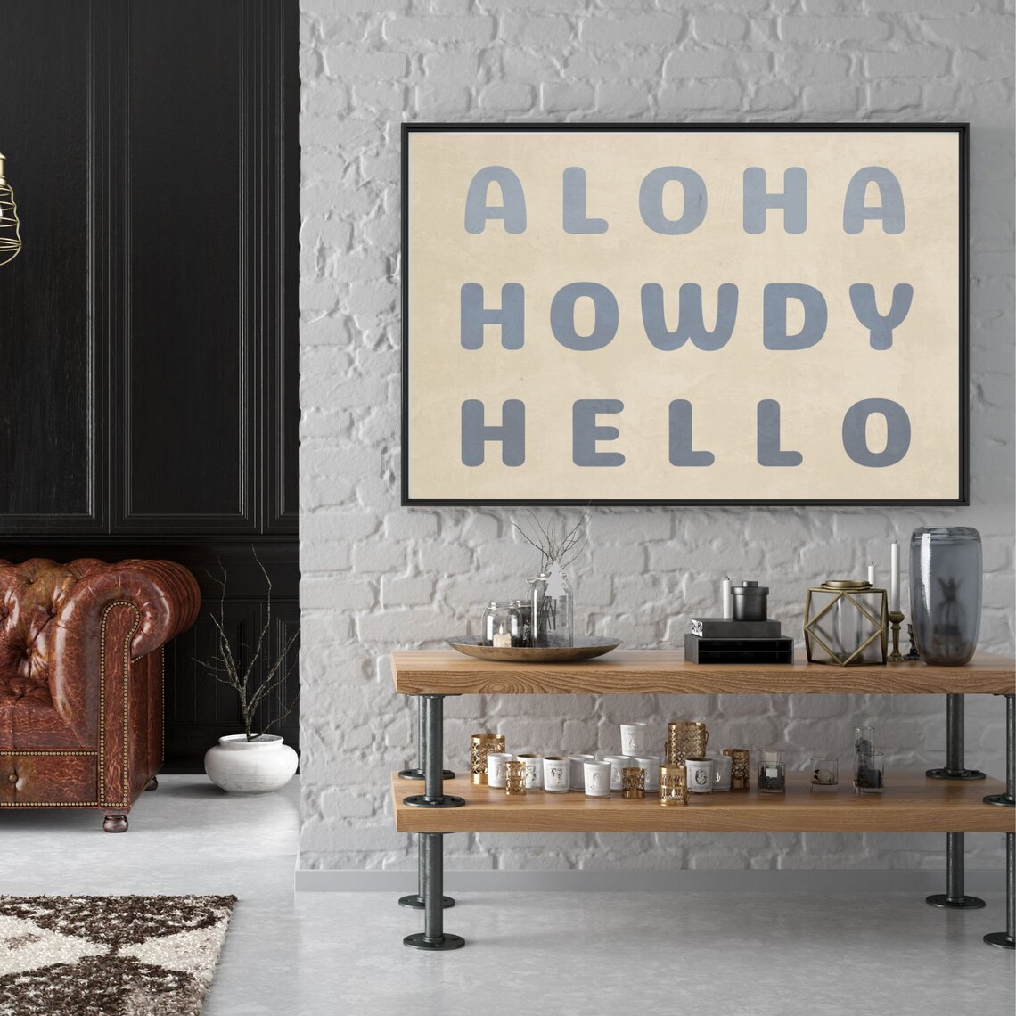 Typography Wall Print Word Wall Art Text Poster Home Décor Gift for ...