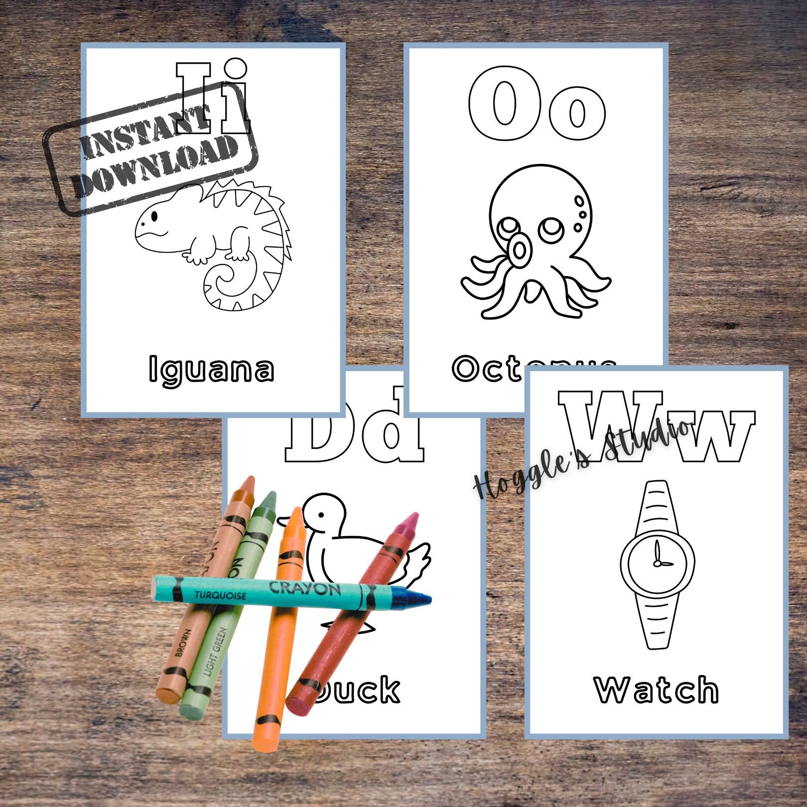 Alphabet A-Z Printable Colouring Pages Kindergarten Coloring Activity ...