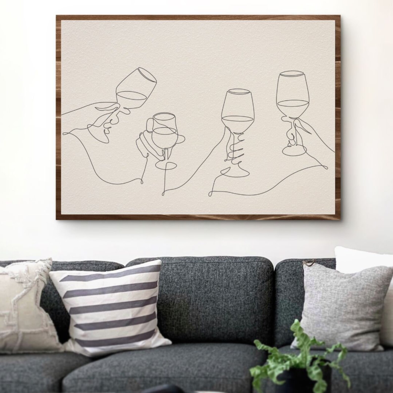 Line Art Bar Print Line Drawing Artwork Minimalist Home Office Décor ...