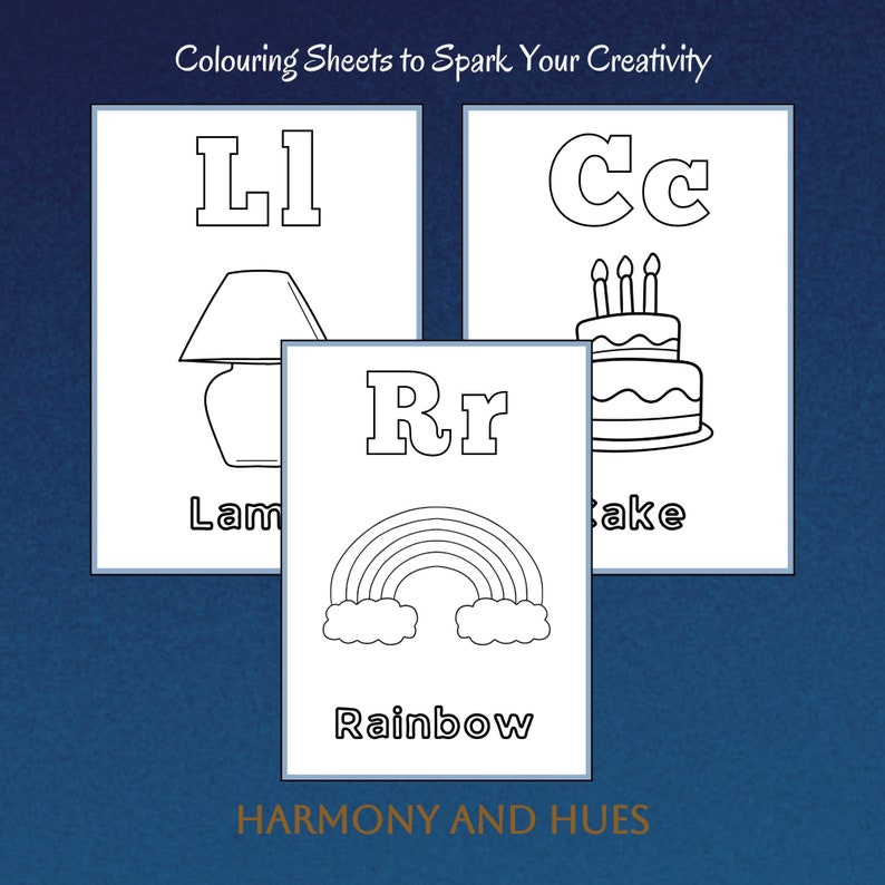 Alphabet A-Z Printable Colouring Pages Kindergarten Coloring Activity ...