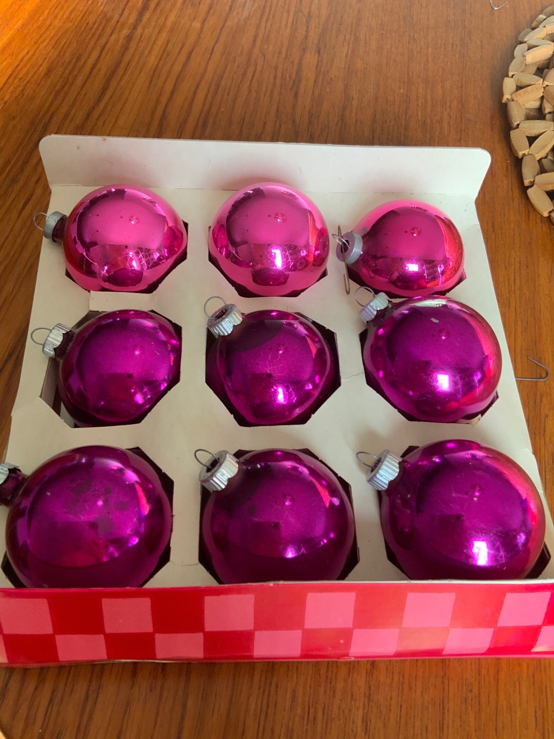 Vintage Shiny Brite Ornaments 1950s 1960s 9 Total Deep Etsy