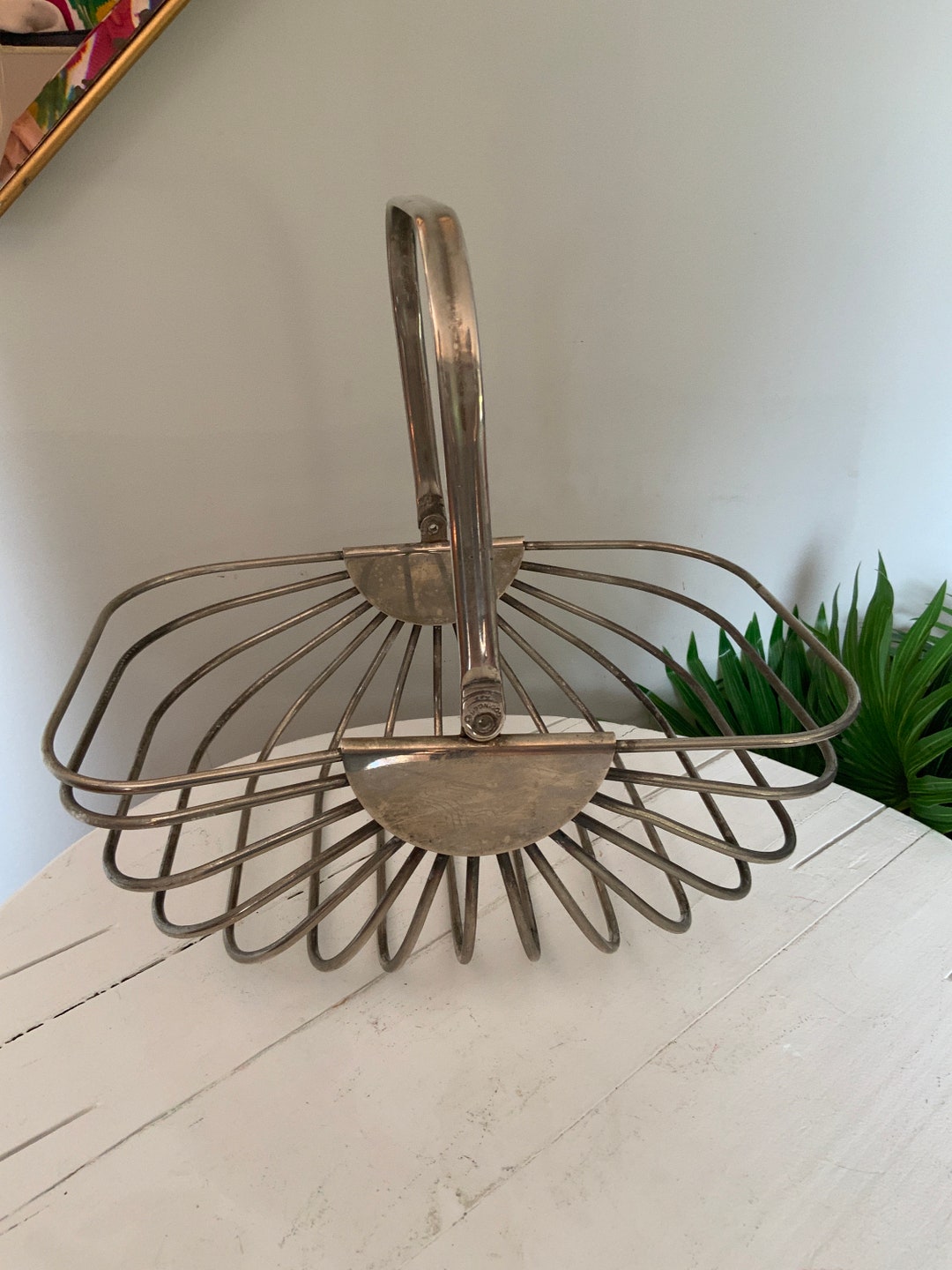 Godinger Vintage Basket, Art Deco Revival, Heavy Fruit Basic, 1988 ...