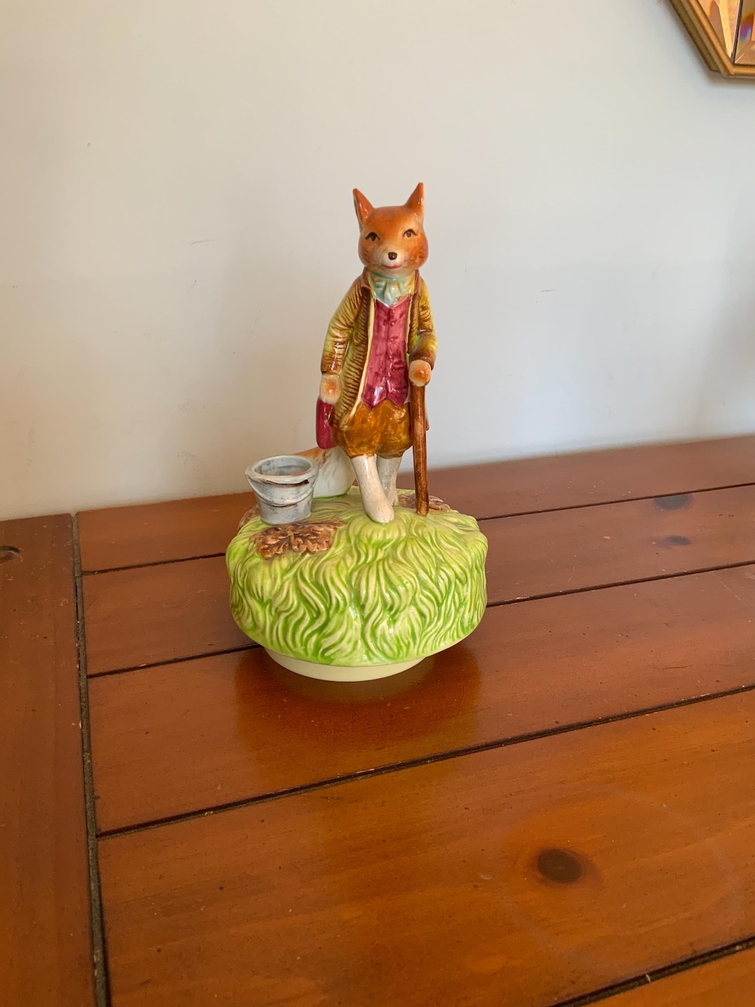 Schmid Music Box, Beatrix Potter, Mr Tod Fox, 1978, Gift, Nursery ...