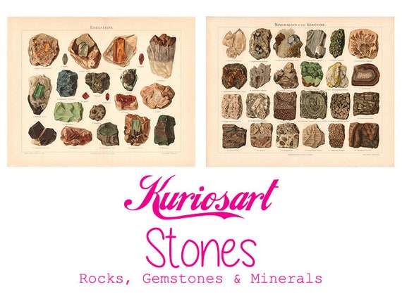 DOWNLOAD: 2 Antique Stone Prints Digital File 200x250mm - Etsy