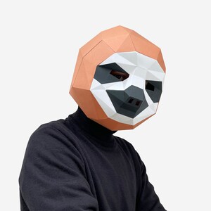 Sloth Mask, DIY Animal Costume, Printable Animal Mask, Instant Pdf ...