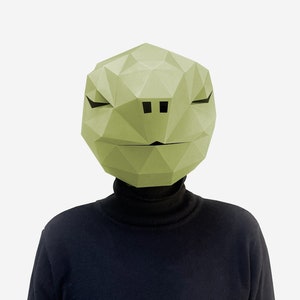 Turtle Mask, Tortoise Paper Craft Template, DIY Printable Animal Mask ...