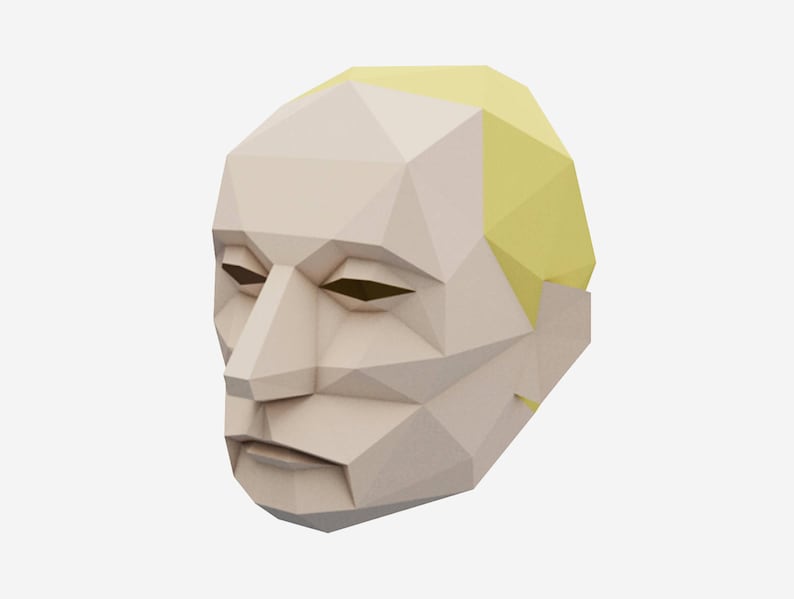DIY Vladimir Putin Mask 3D Paper Craft Template Halloween - Etsy Ireland