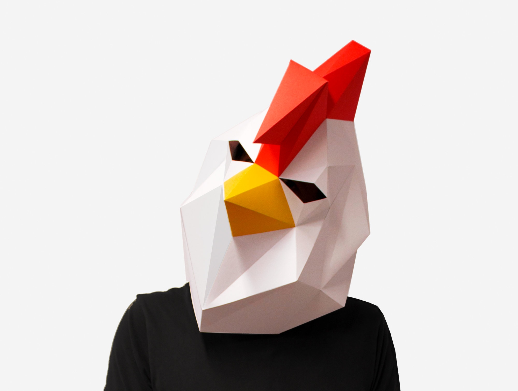 Chicken Mask Template