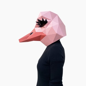 Printable Bird Mask, Ostrich Mask - DIY Costume for Kids and Adults ...