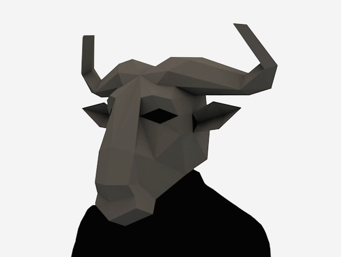 Wildebeest Mask Gnu Mask DIY Printable Animal Mask Instant - Etsy UK