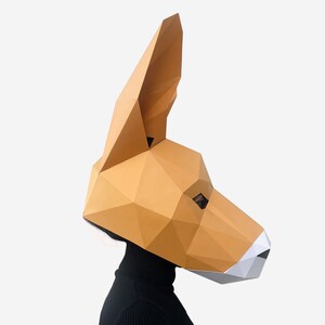 Kangaroo Mask Paper Craft Template DIY Printable Animal - Etsy
